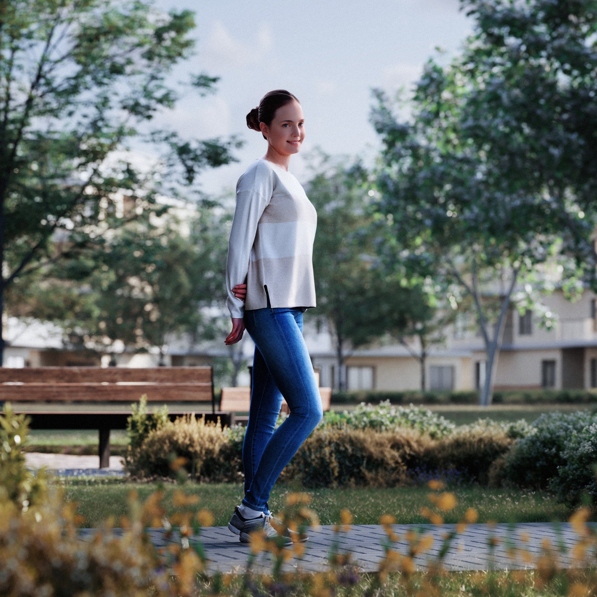 Posed 3D Model of Aga 4 (Standing)