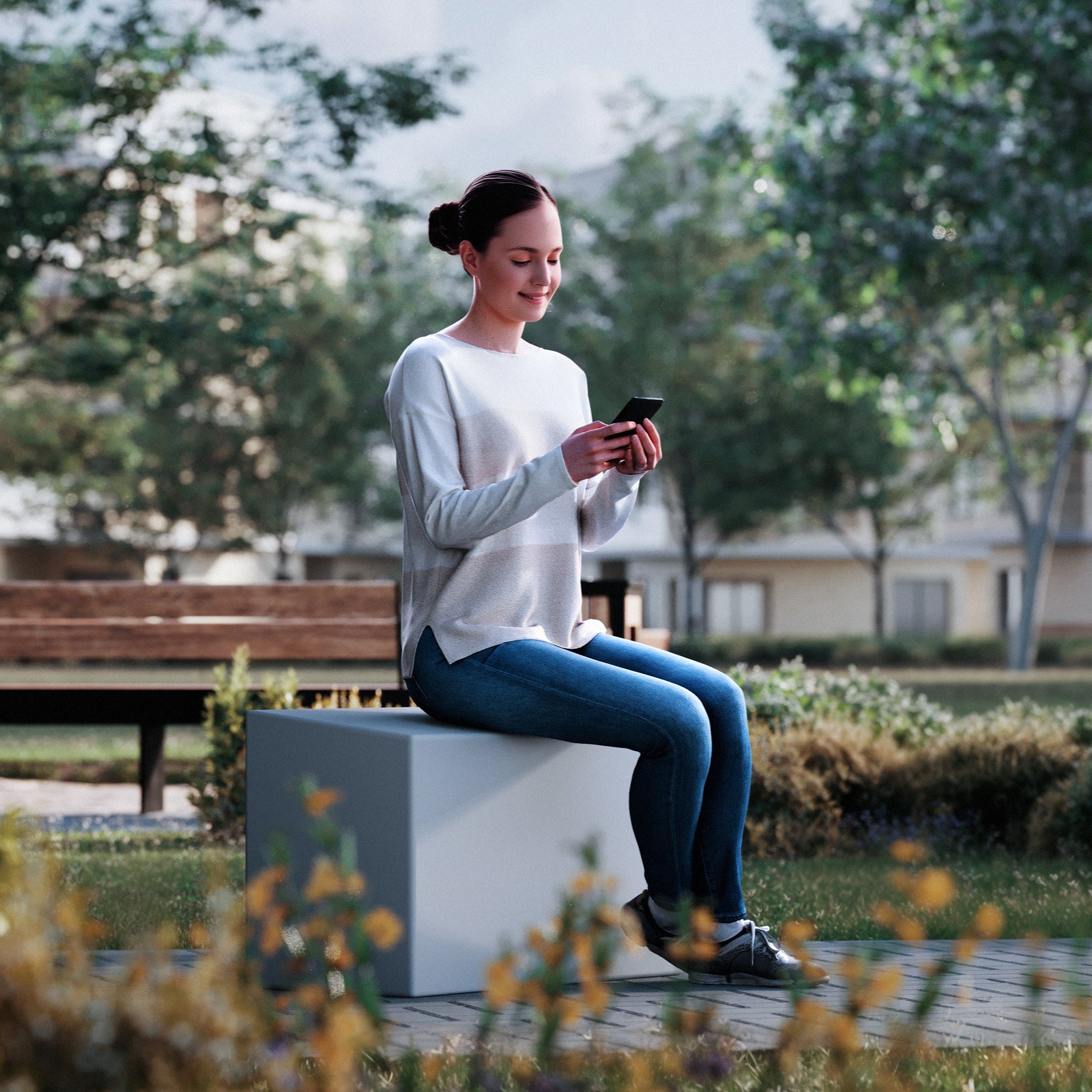 Posed 3D Model of Aga 6 (Sitting)